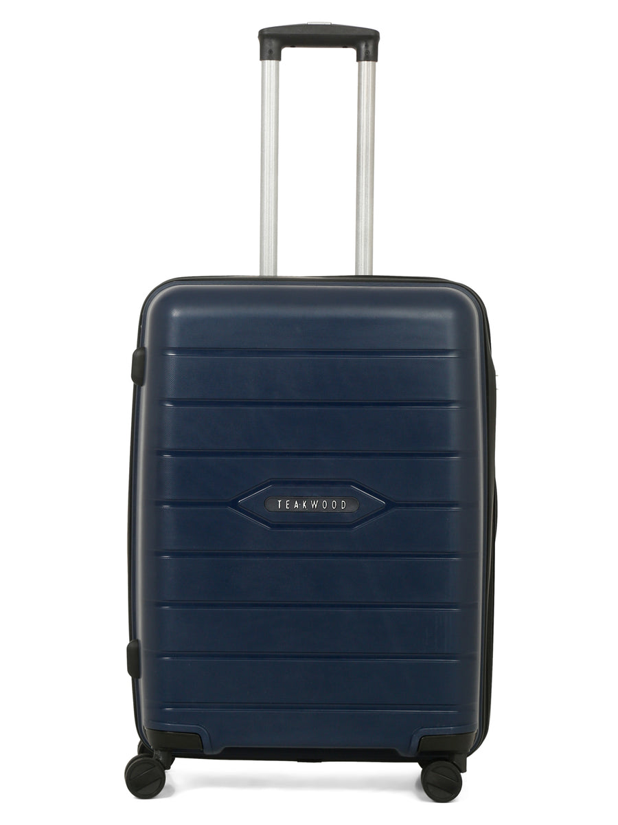 Teakwood Leathers Textured Hard-Sided Medium Trolley