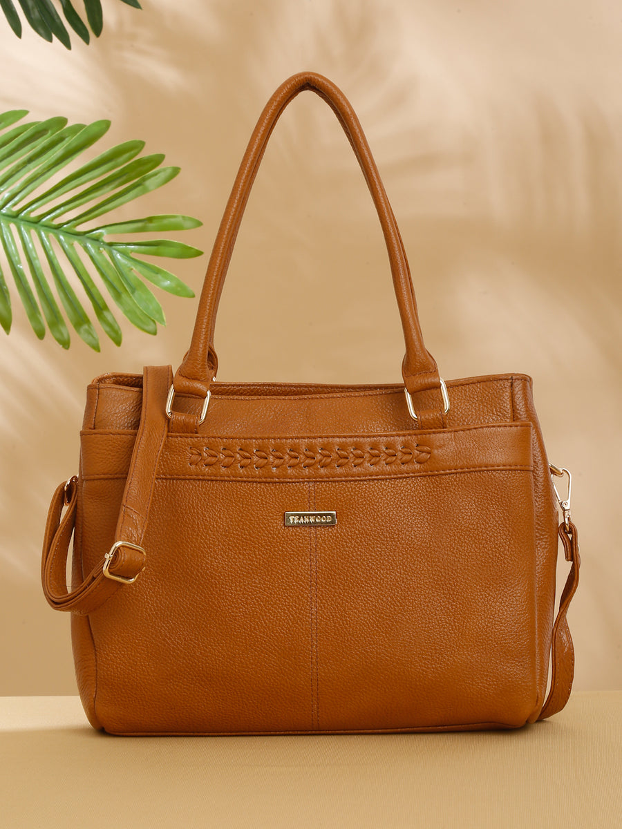 Women Mango Texture Leather Handheld Bag – Teakwood Leathers