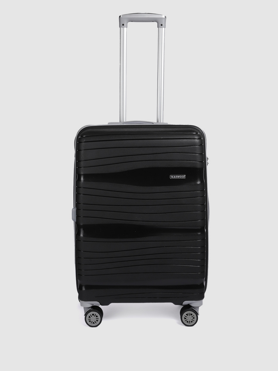 Iris Textured 360 Degree Rotation Hard-Sided Trolley Bags – Teakwood ...