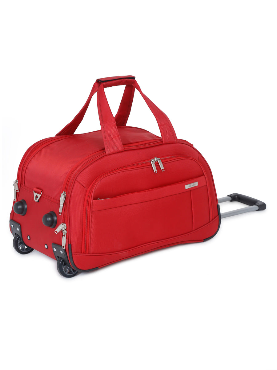 Teakwood Small Trolley Bag - Red – Teakwood Leathers