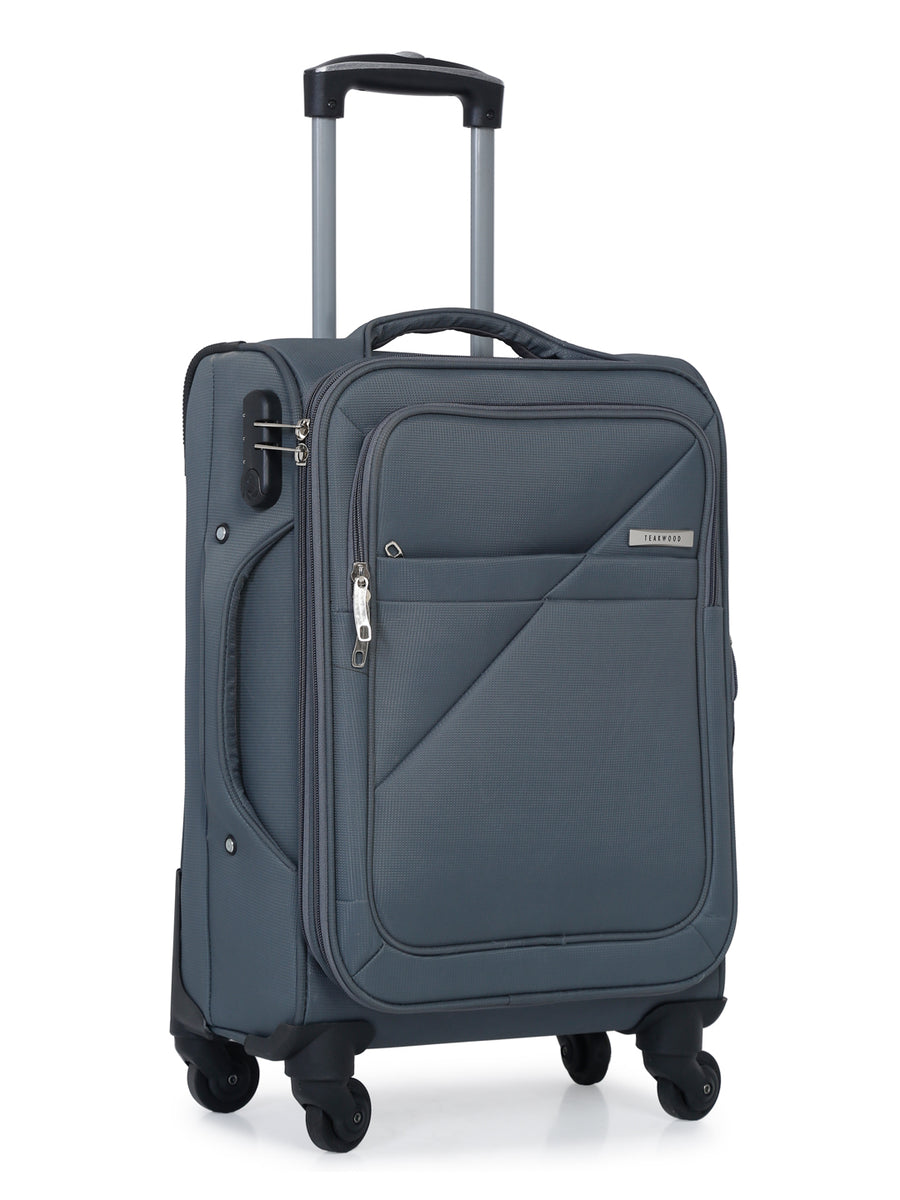 Teakwood Small Trolley Bag - Grey – Teakwood Leathers