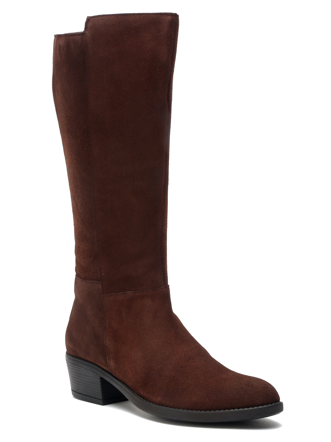 Teakwood Leather Women Brown Suede Long Boots – Teakwood Leathers