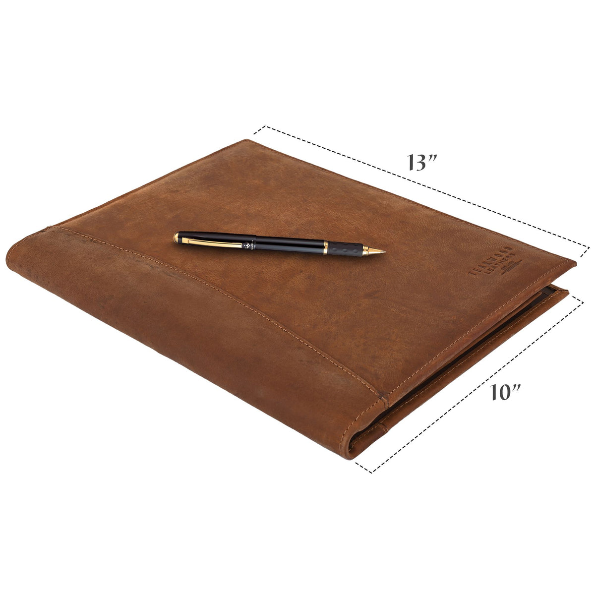 Unisex Brown Solid Genuine Leather Portfolio / File Folder - Clearance ...