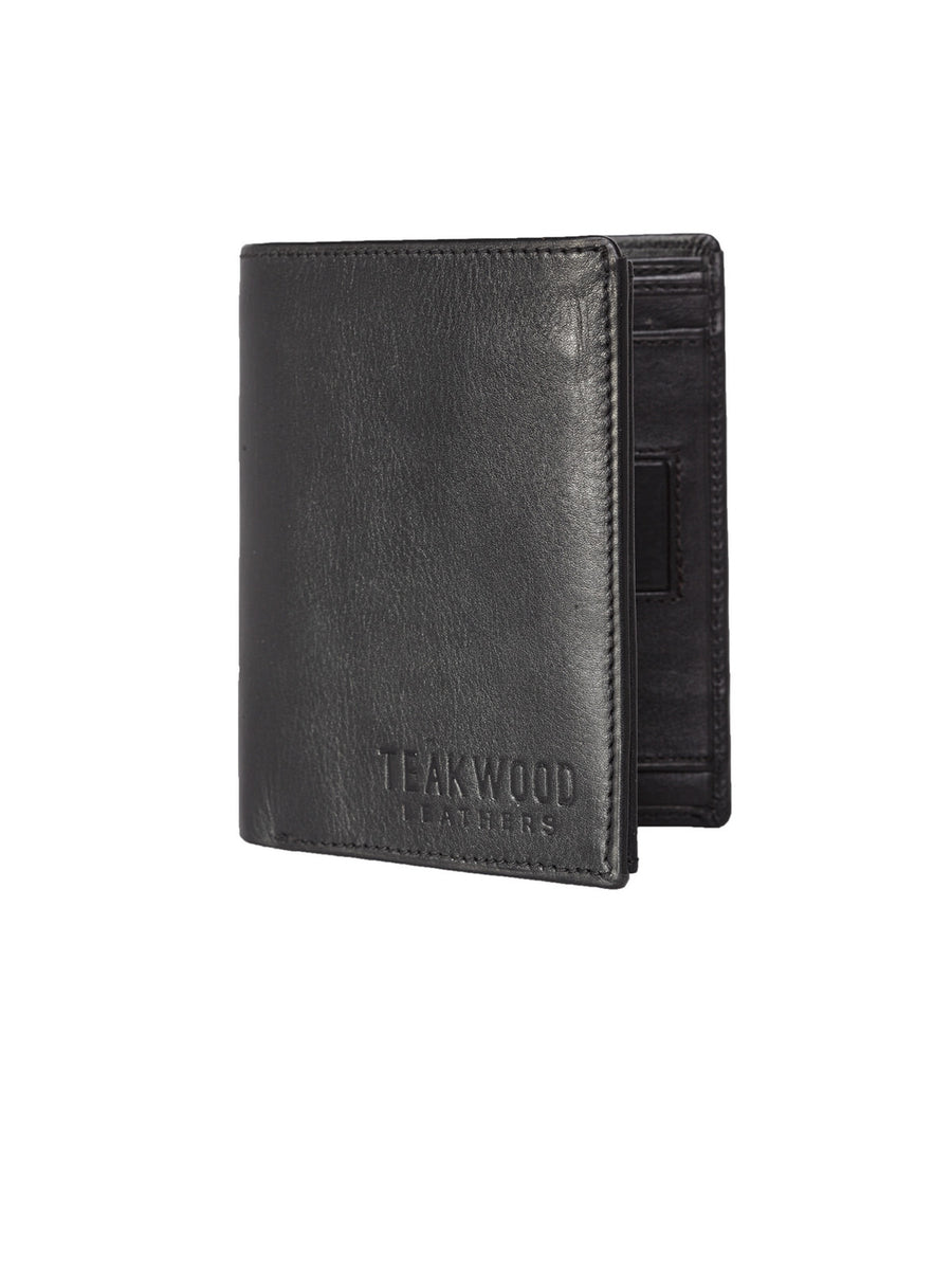 Teakwood Genuine Leather Black Wallet – Teakwood Leathers