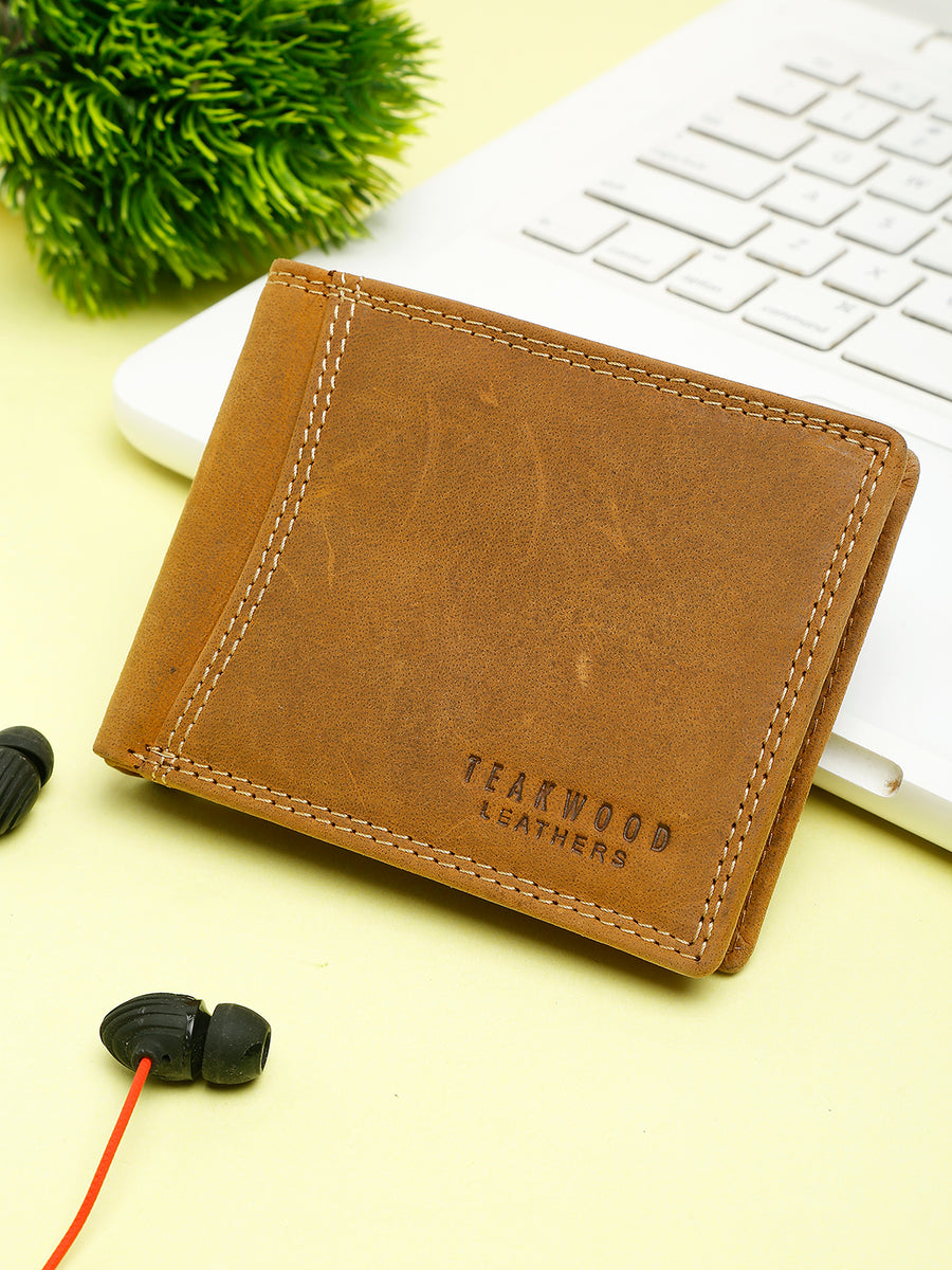 Teakwood Genuine Leather Tan Color Wallet – Teakwood Leathers